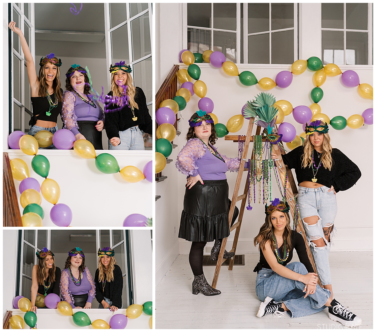 Mardi Gras Senior Photoshoot - blog.studio-kate.com
